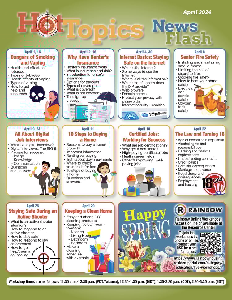 Resident Portal - Live Workshops